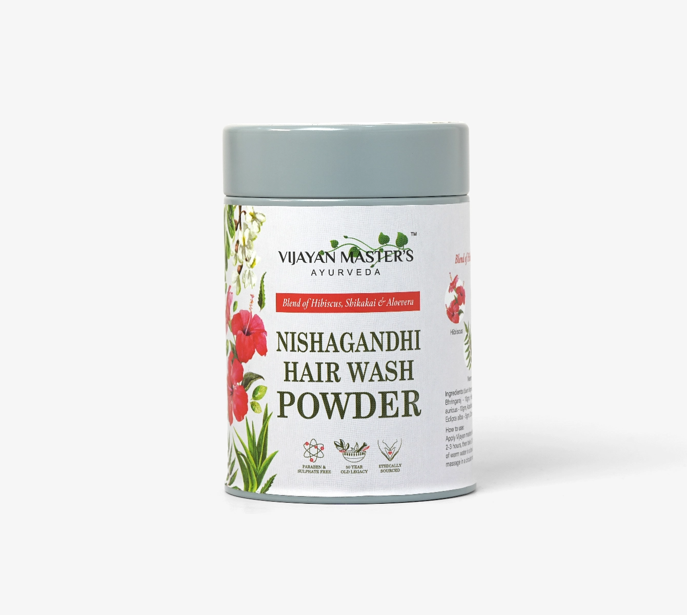 Buy Nishagandhi Herbal Hair Wash Powder - Vijayan Master's